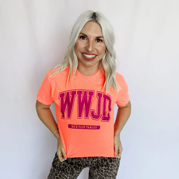 WWJD Flip Tables Graphic Tee - Prim Boutique